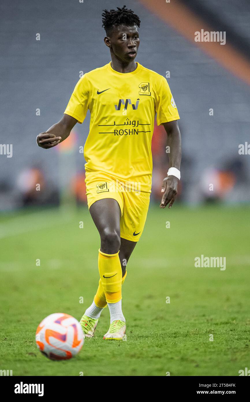 Haroune Camara von Al Ittihad FC während des 12. Spieltages der SAFF ...