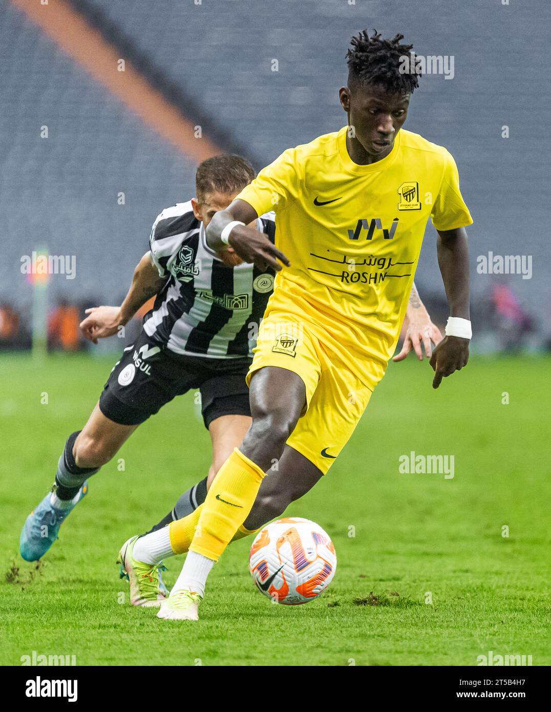 Haroune Camara von Al Ittihad FC während des 12. Spieltages der SAFF ...