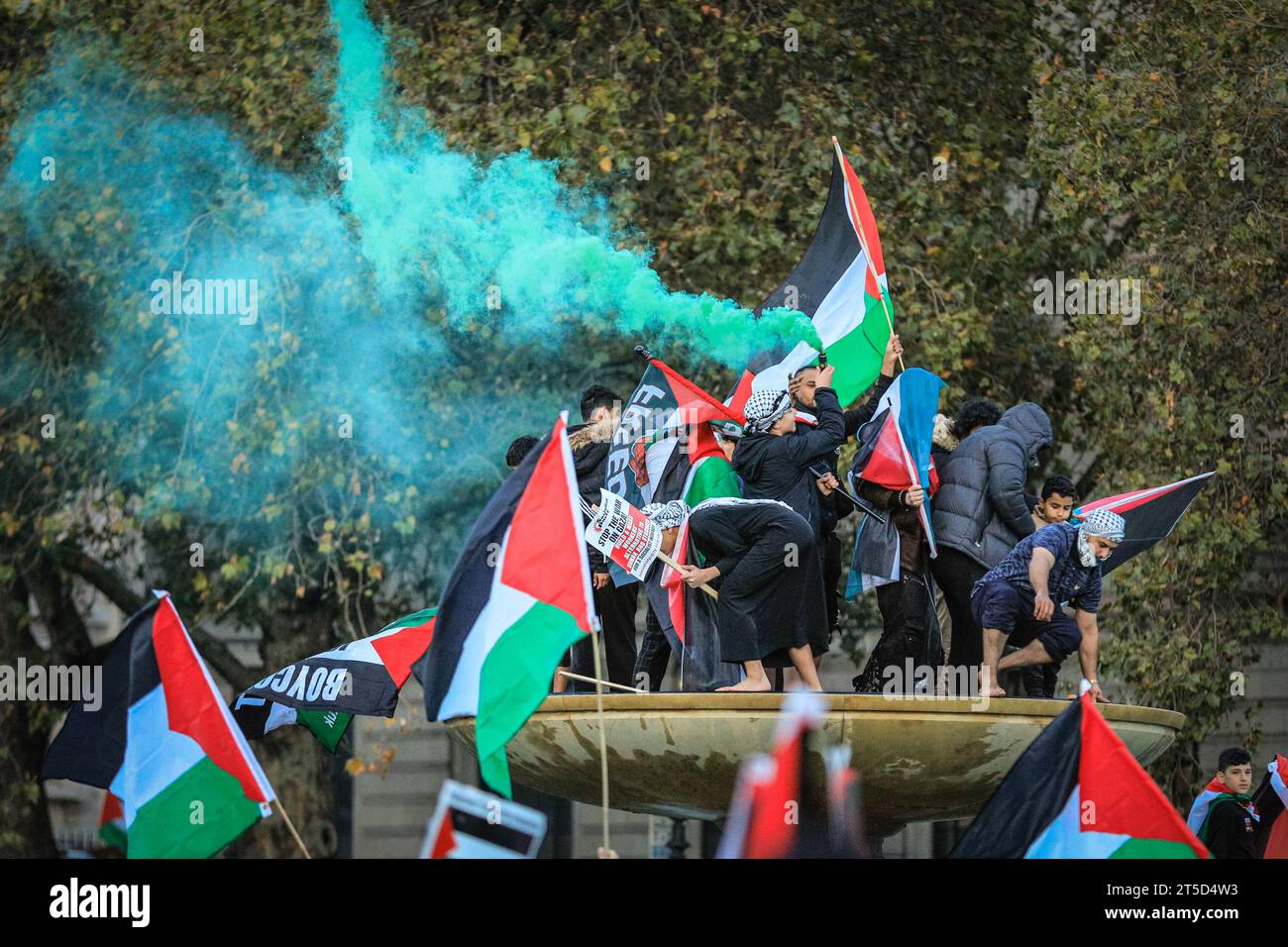 Protesta por el conflicto de hamas en israel -Fotos und -Bildmaterial ...