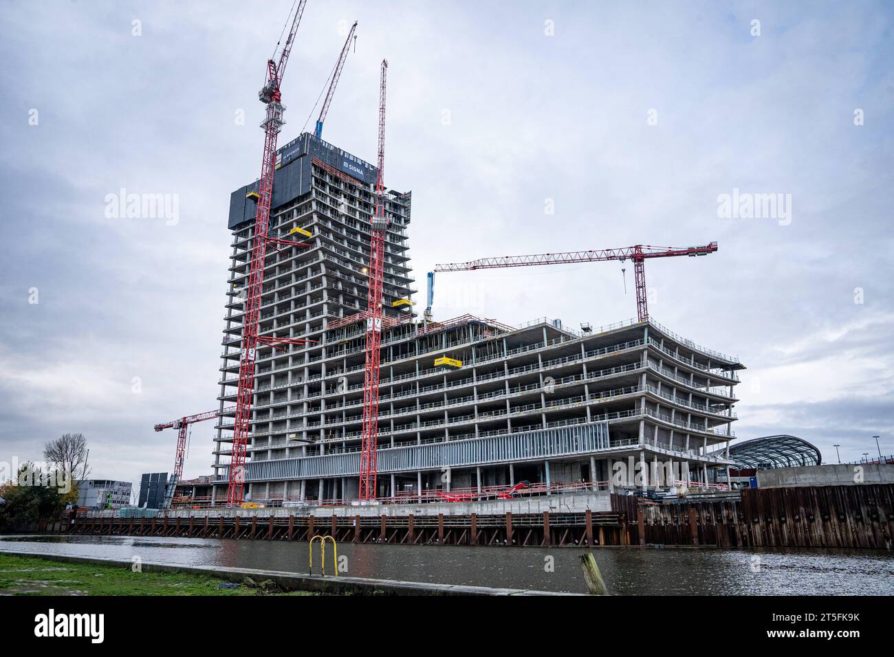 Elbtower in Hamburg - Baustopp im Oktober 2023 Medien berichten über die Einstellung der ...