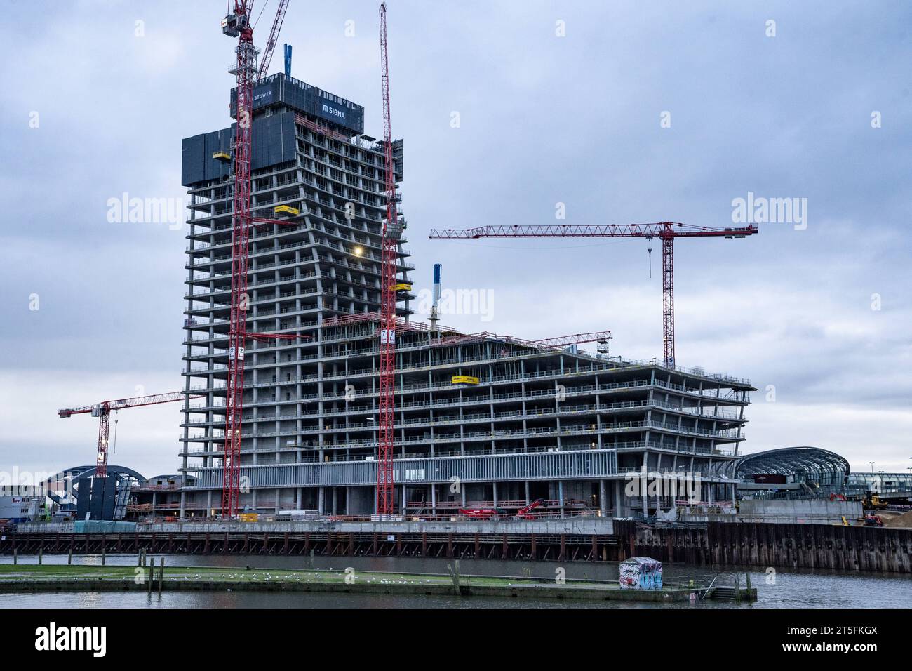 Elbtower in Hamburg - Baustopp im Oktober 2023 Medien berichten über die Einstellung der ...