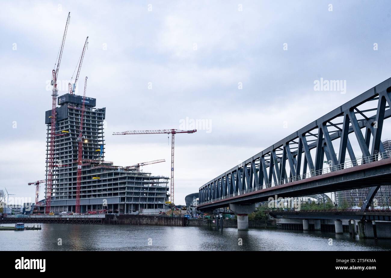 Elbtower in Hamburg - Baustopp im Oktober 2023 Medien berichten über die Einstellung der ...