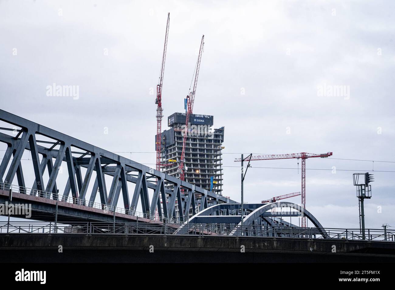 Elbtower in Hamburg - Baustopp im Oktober 2023 Medien berichten über die Einstellung der ...