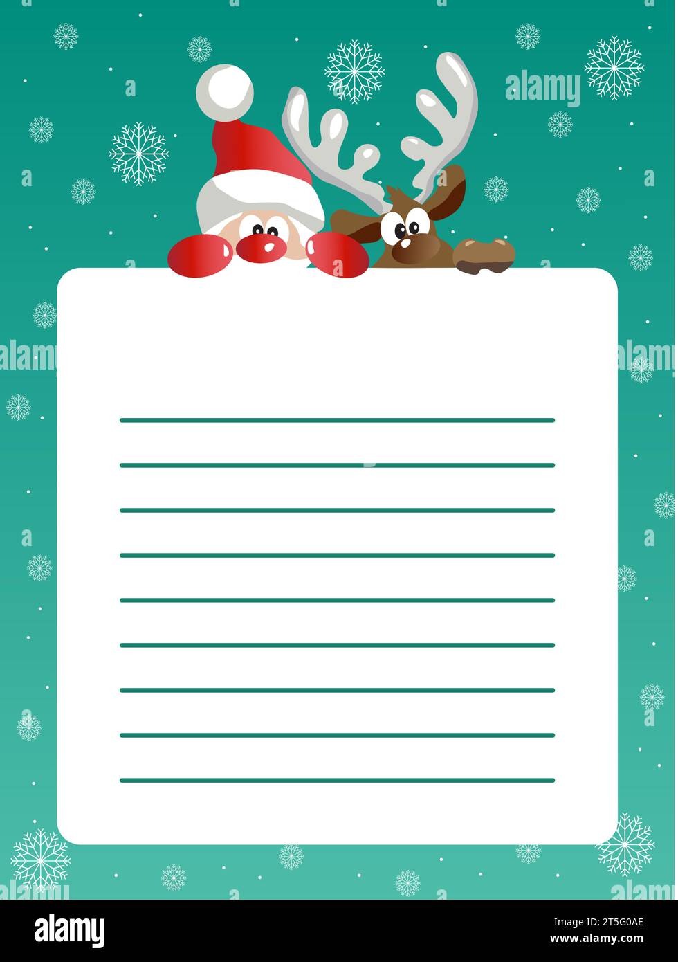 Brief an santa Stock-Vektorgrafiken kaufen - Alamy