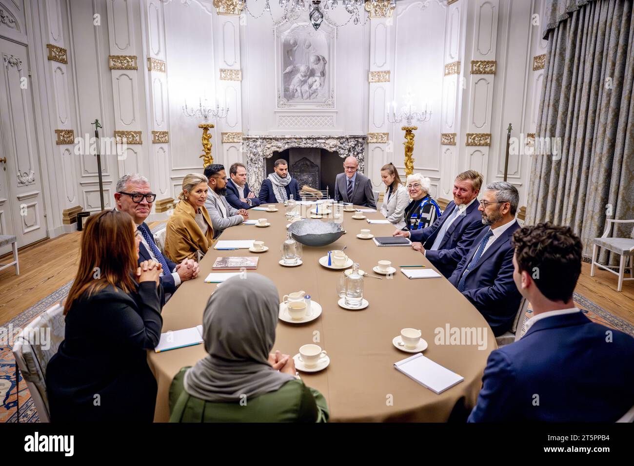 DIE HAAG - König Willem-Alexander und Königin Maxima während eines ...