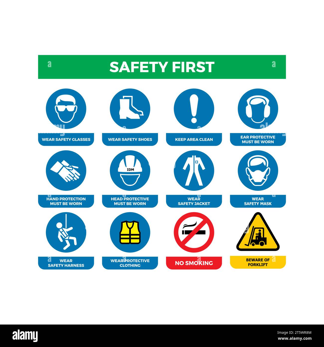 Occupational safety Stock-Vektorgrafiken kaufen - Alamy