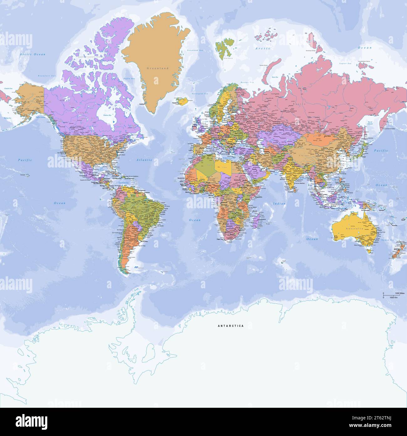 Mapa de mercator Stock-Vektorgrafiken kaufen - Alamy