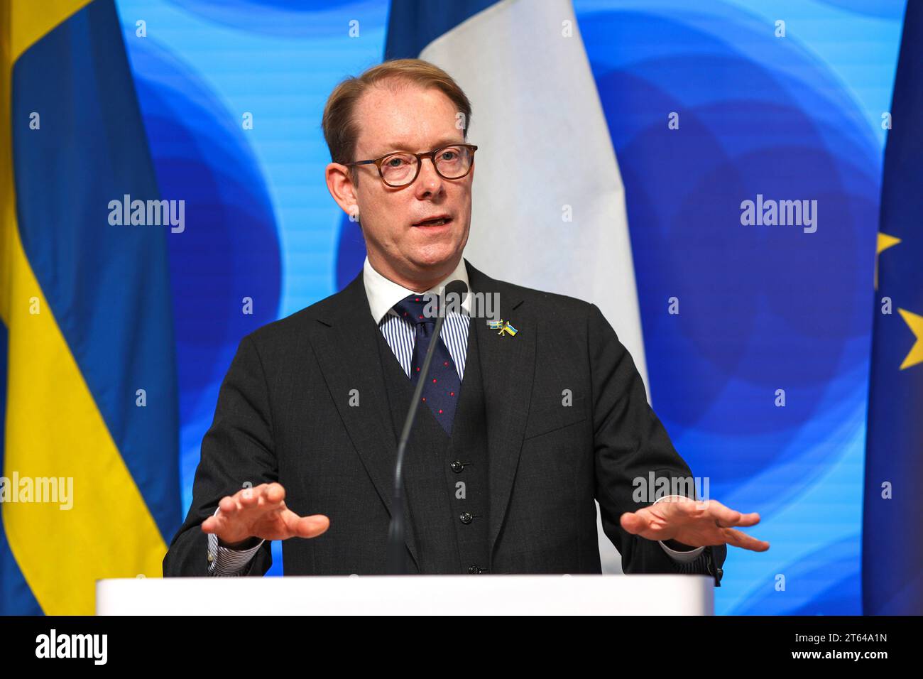 Helsinki, Uusimaa, Finnland. November 2023. Am 8. November 2023 ...