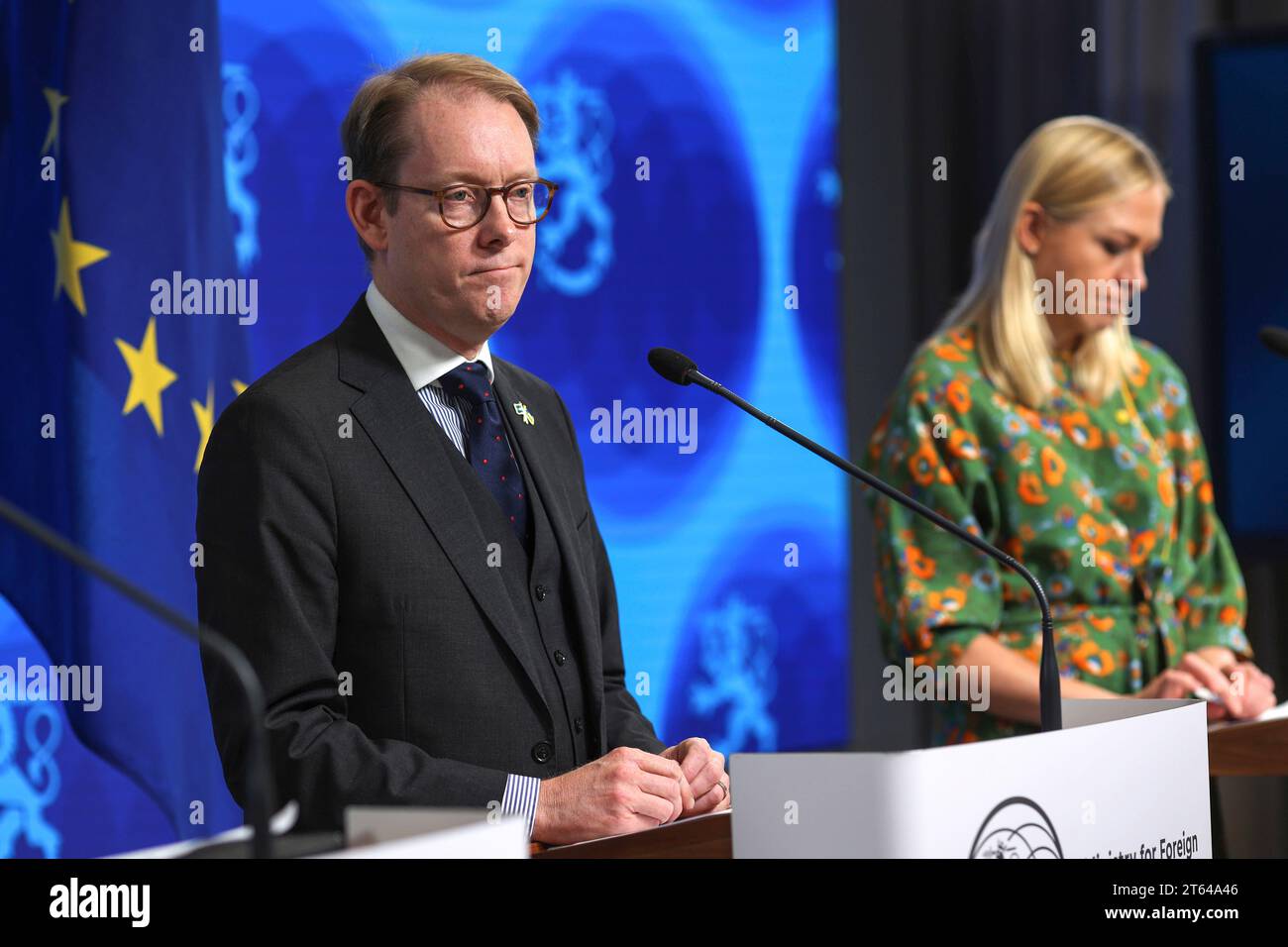 Helsinki, Uusimaa, Finnland. November 2023. Am 8. November 2023 ...