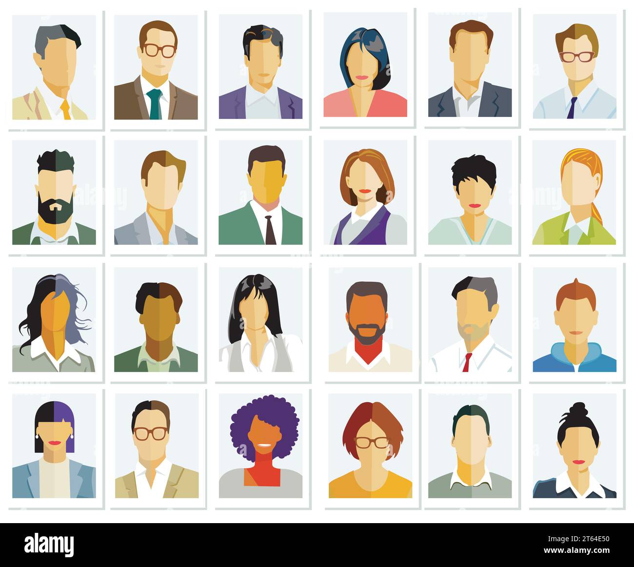 Karikaturen mit gesichter Stock-Vektorgrafiken kaufen - Alamy