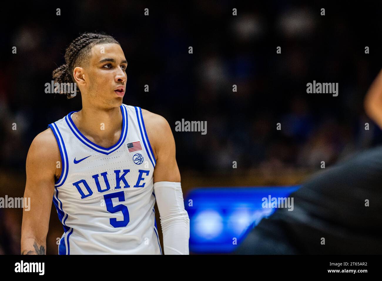 1. November 2023: Duke Blue Devils Tyrese Proctor (5) während der ...