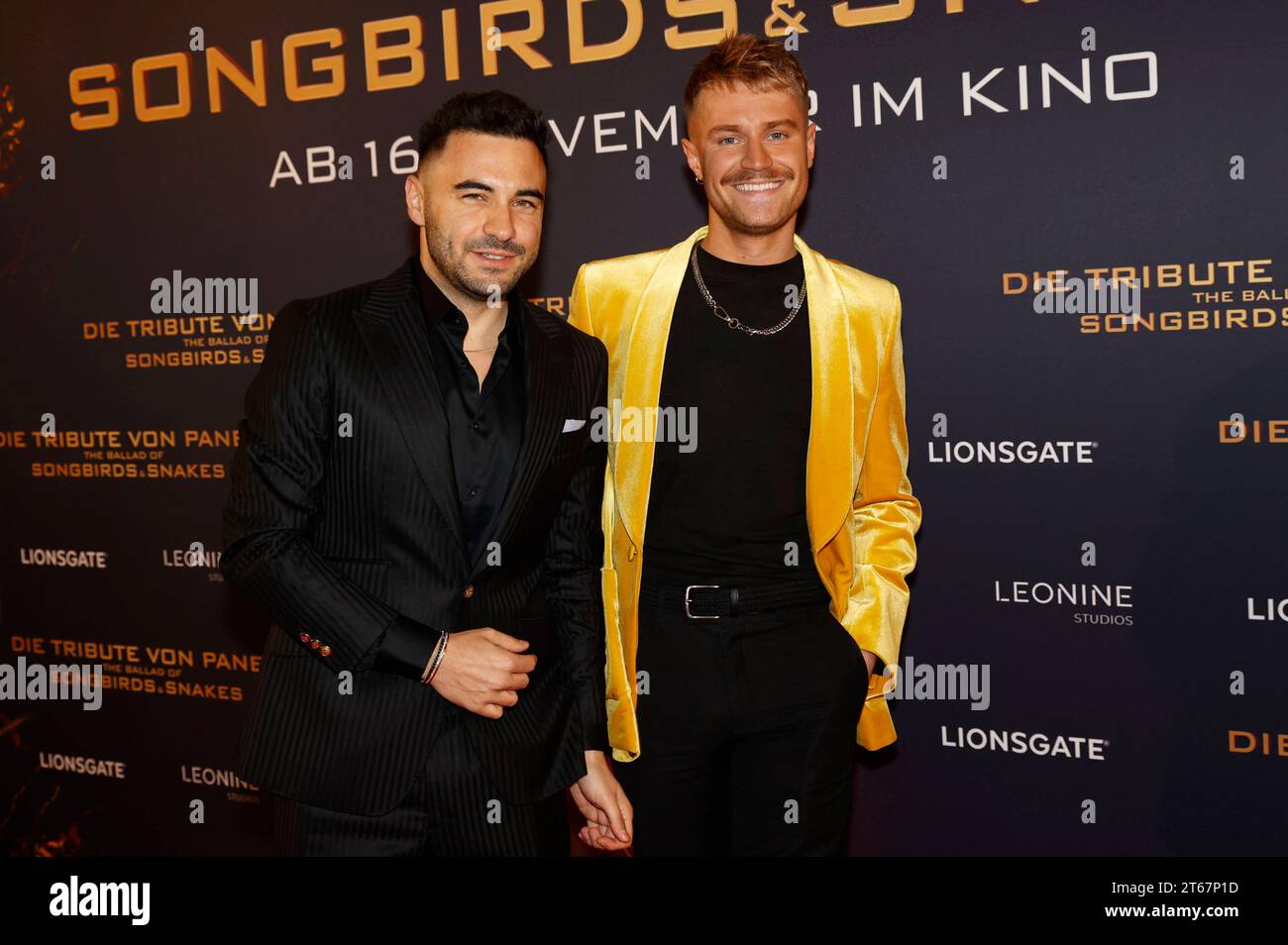 Lars Steinhöfel und Aaron Königs bei der Premiere des Kinofilms die ...
