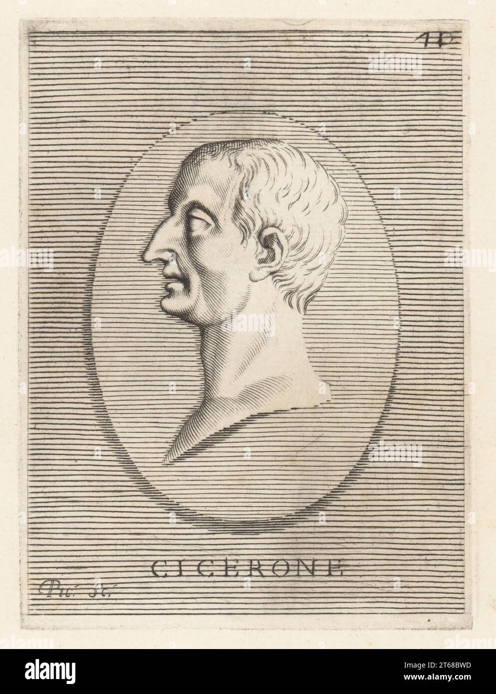 Marcus Tullius Cicero, 106–43 v. Chr., römischer Staatsmann ...