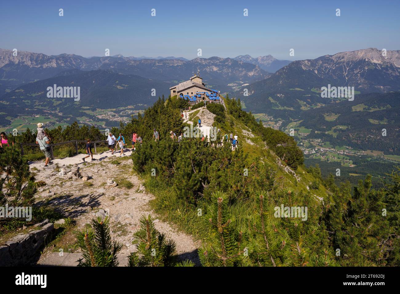 Berchtesgaden, Deutschland, Europa - 21. August 2023. Kehlsteinhaus ...
