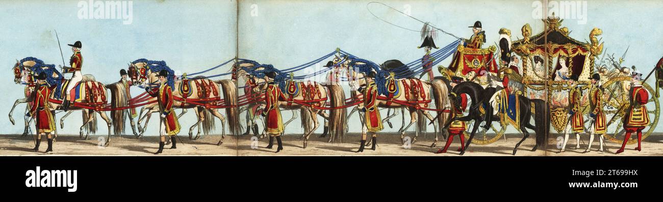 Der Queens State Coach mit Königin Victoria, Mistress of the Robes ...