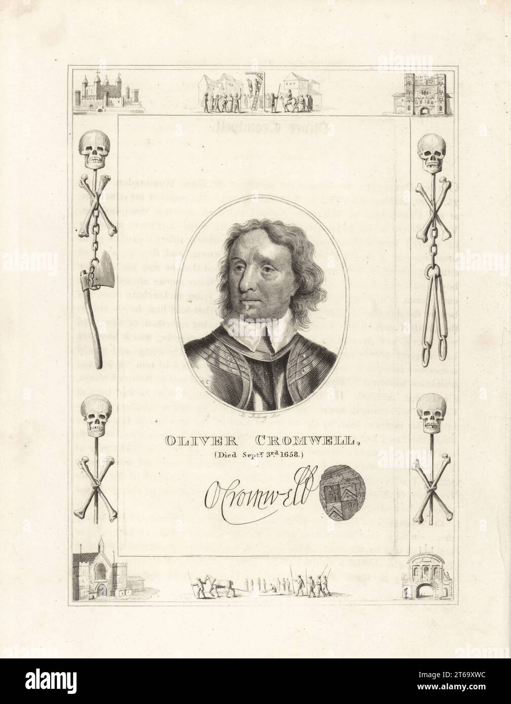 Oliver Cromwell starb am 3. September 1658. Cromwell, englischer ...