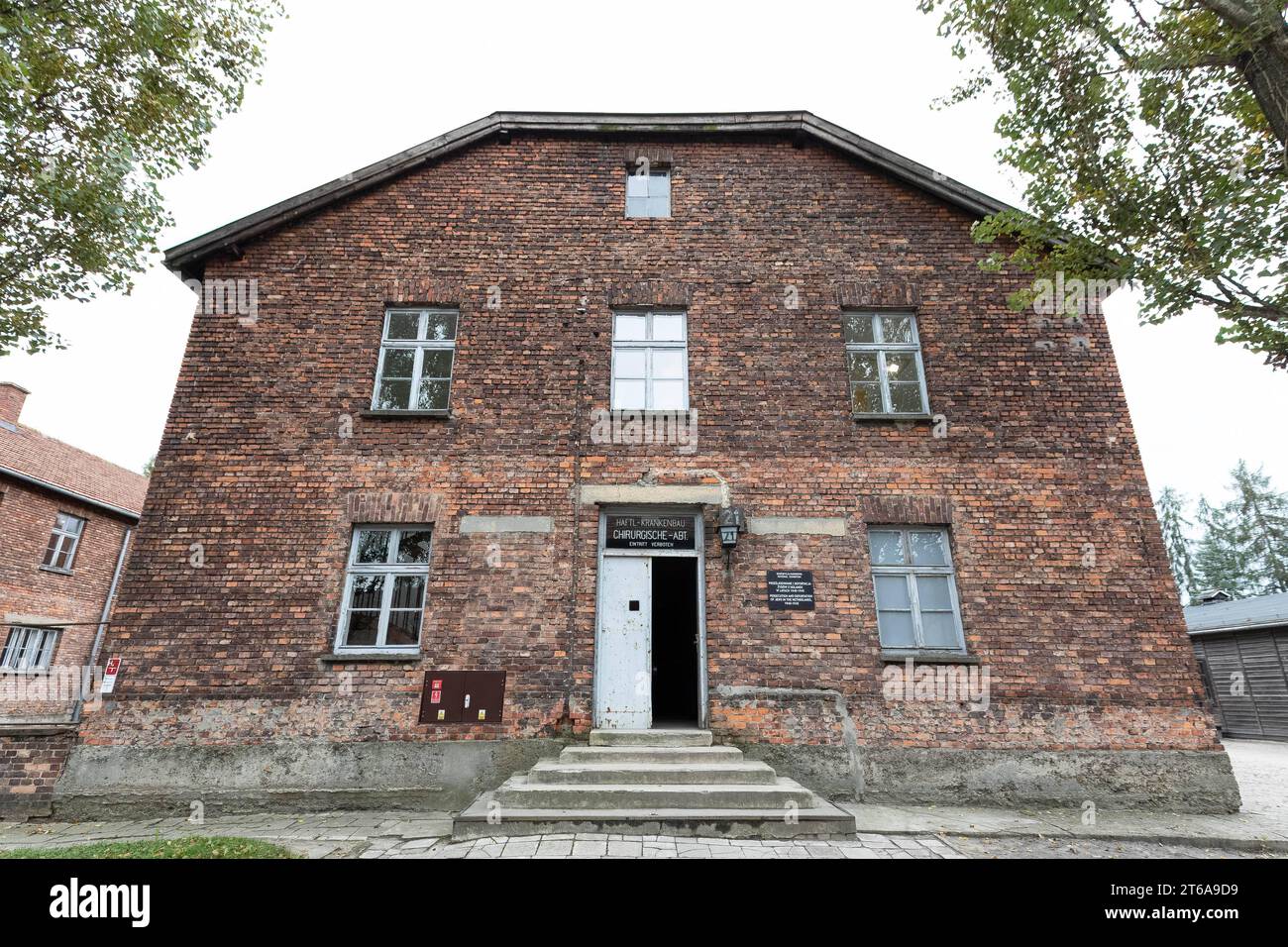 KZ Auschwitz im Block 21 befand sich die chirurgische Abteilung des ...