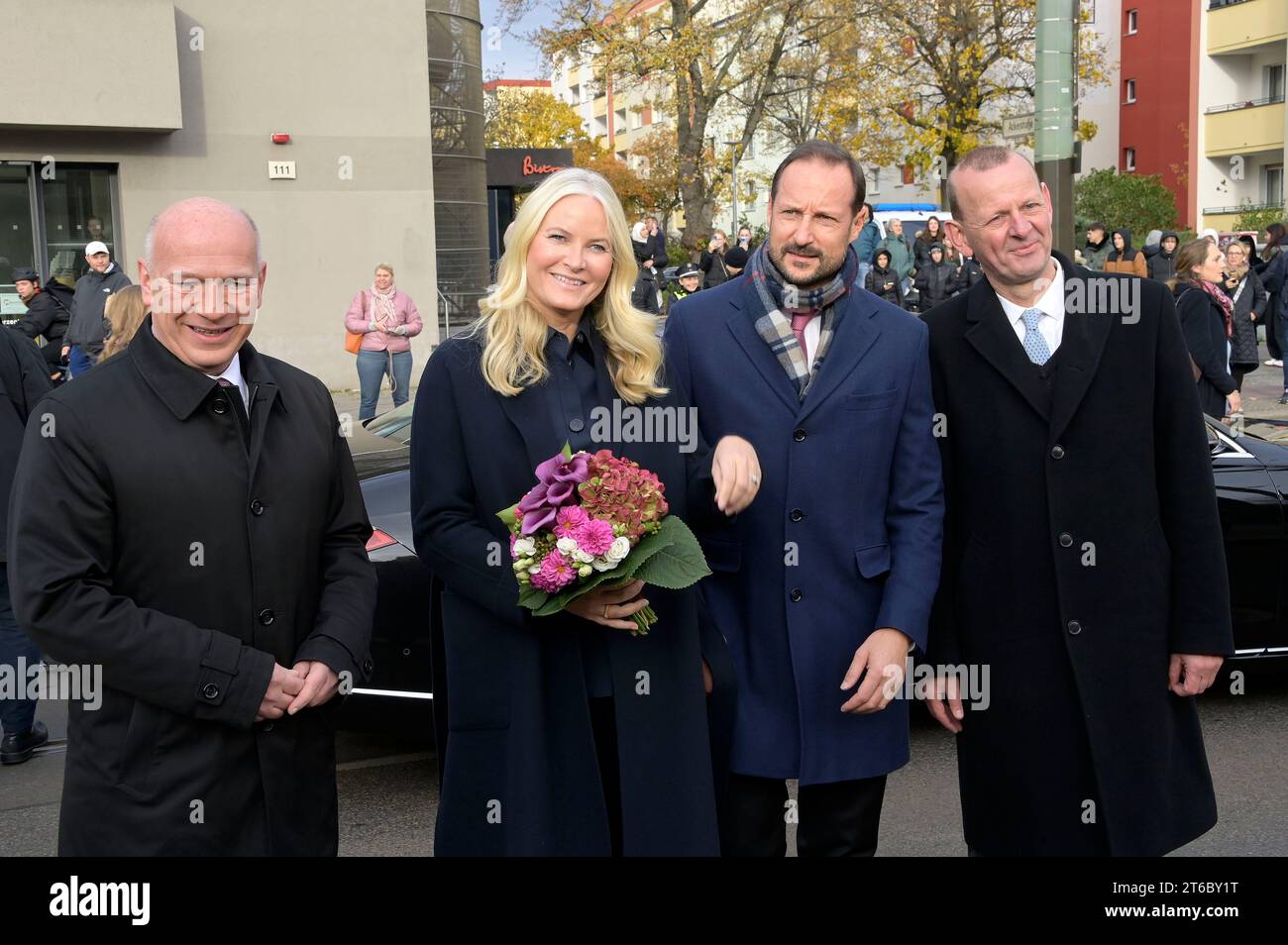 Kai Wegner, Kronprinzessin Mette-Marit von Norwegen, Kronprinz Haakon ...