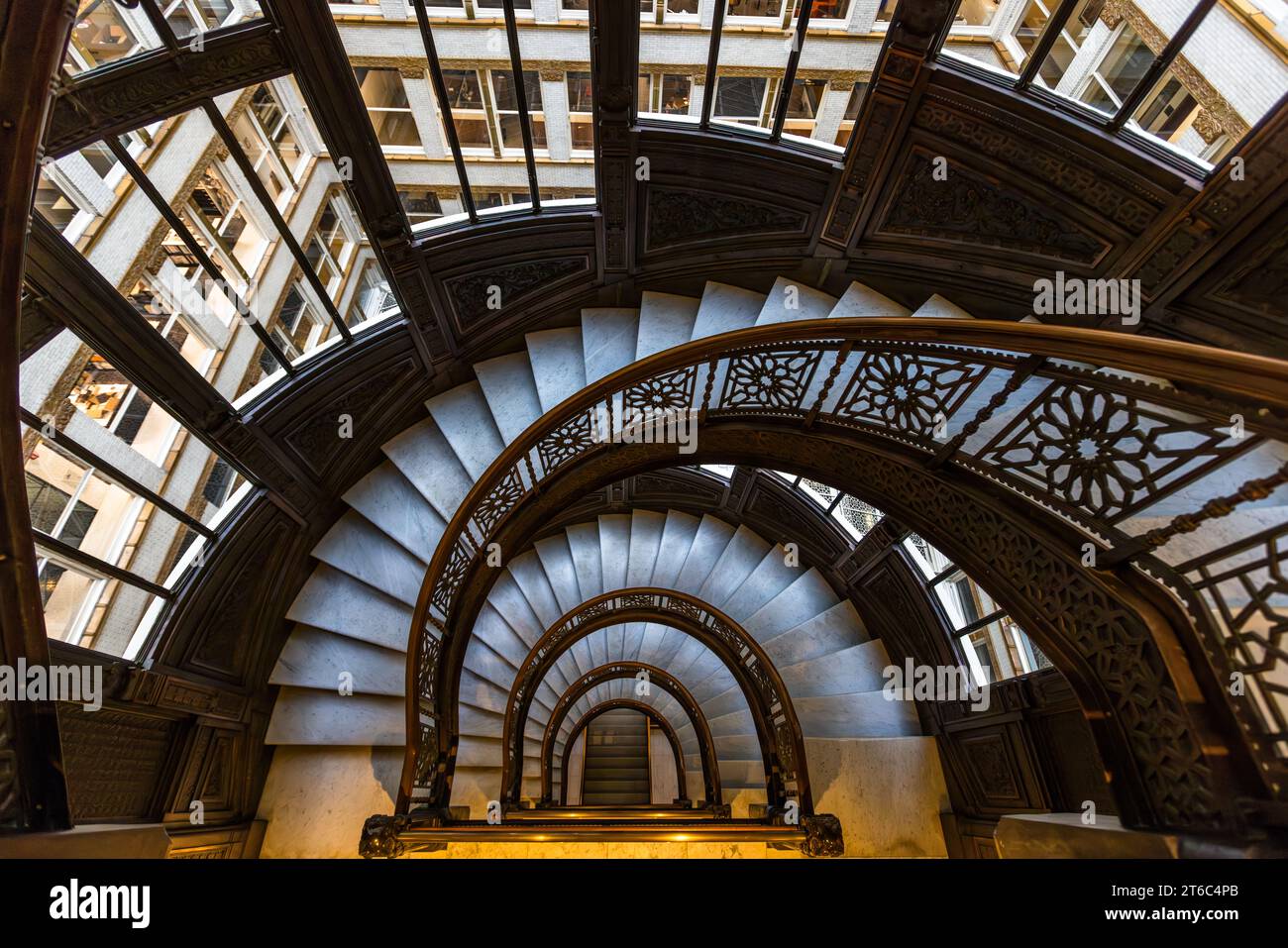 Illinois chicago rookery lobby frank lloyd wright -Fotos und ...