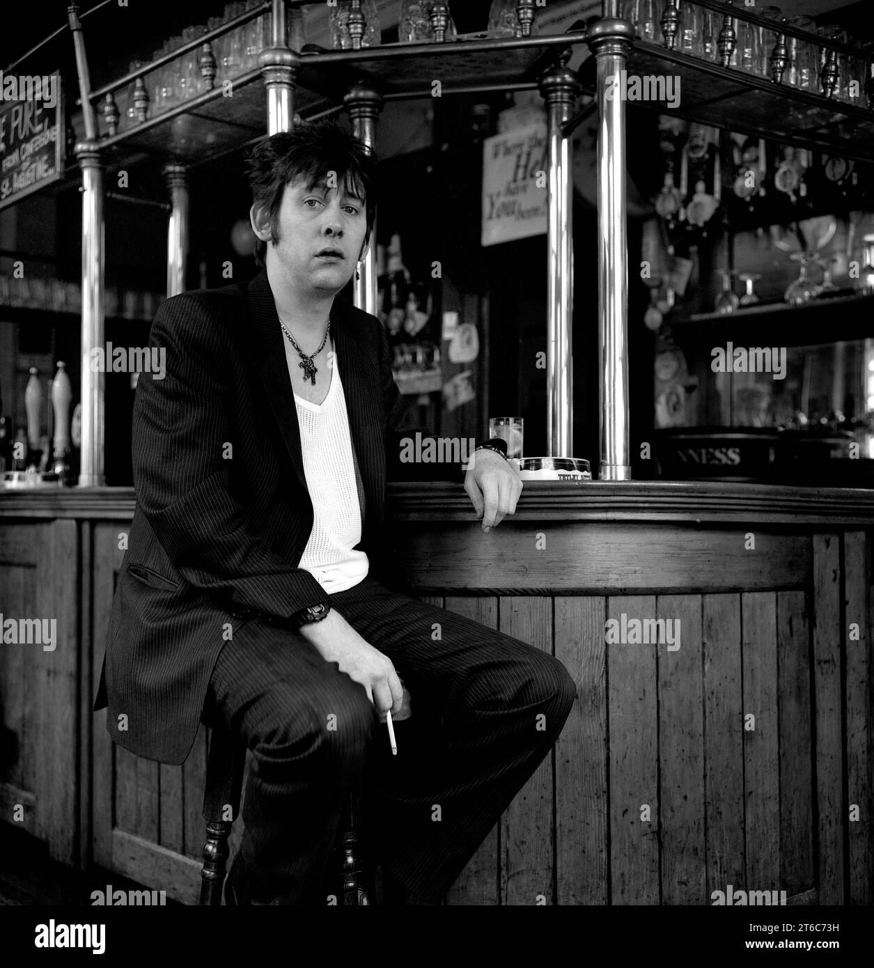 Shane macgowan the pogues Schwarzweiß-Stockfotos und -bilder - Alamy