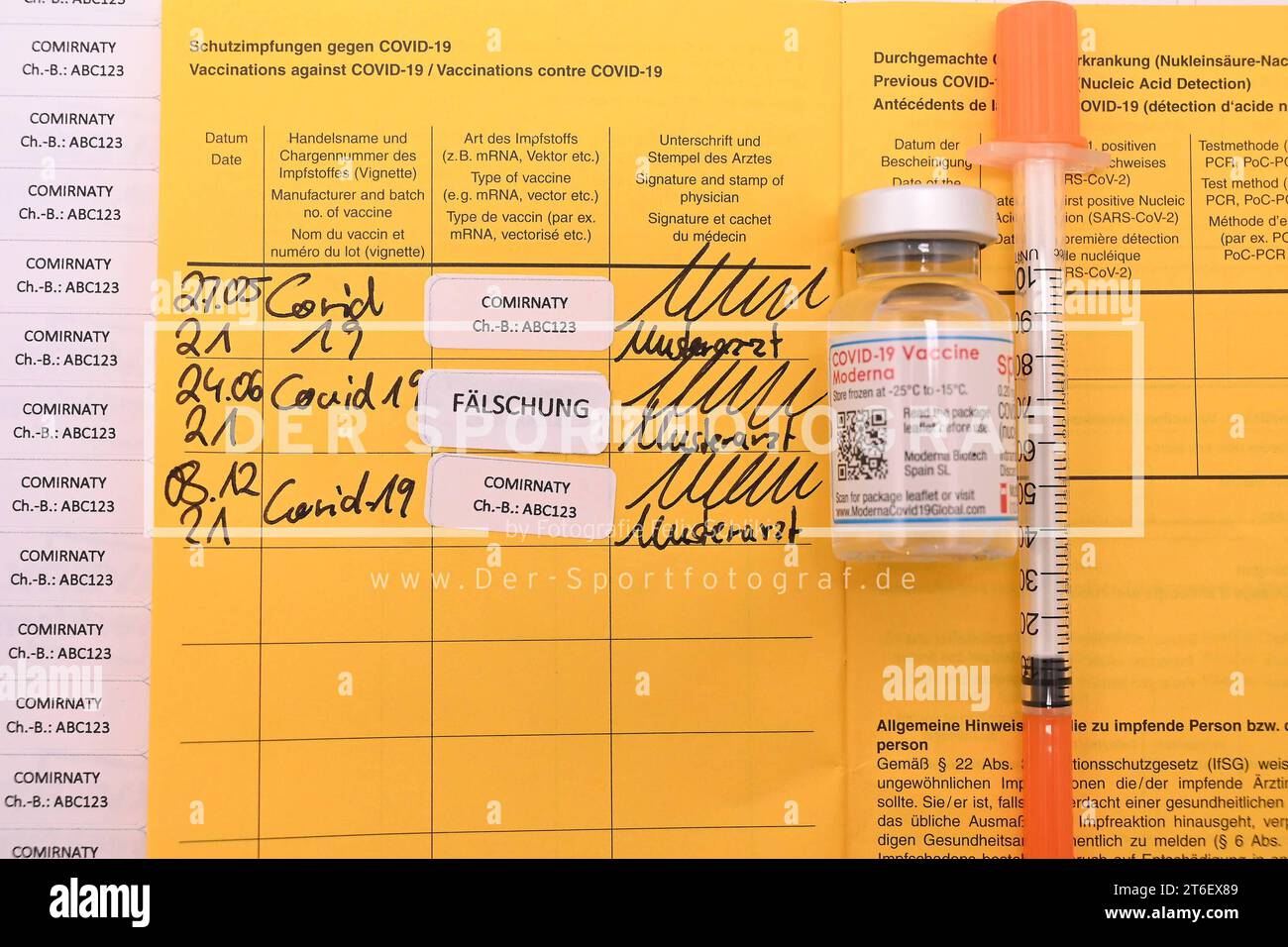 Stock- und Symbolbilder I 10.11.2023 Gesundheitszeugnis zum Nachweis ...