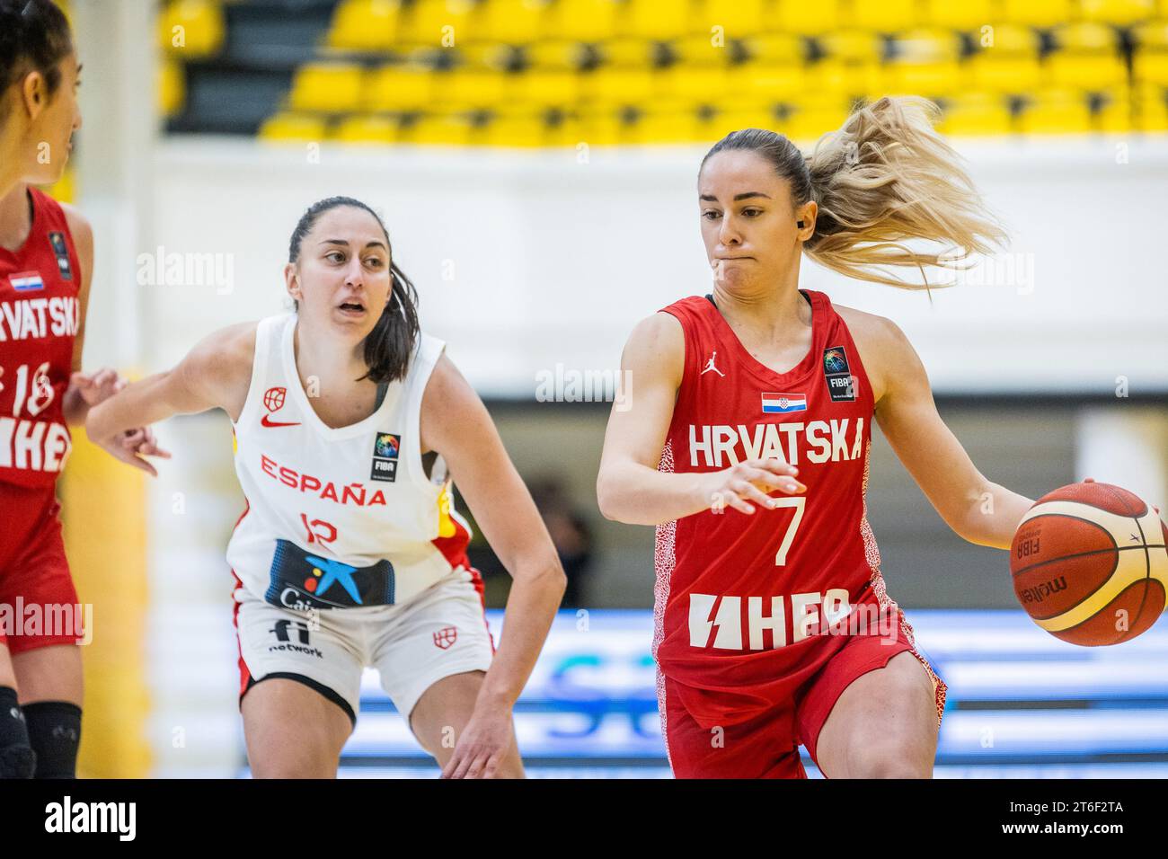 Split, Kroatien. November 2023. Maite Cazorla aus Spanien und Matea ...