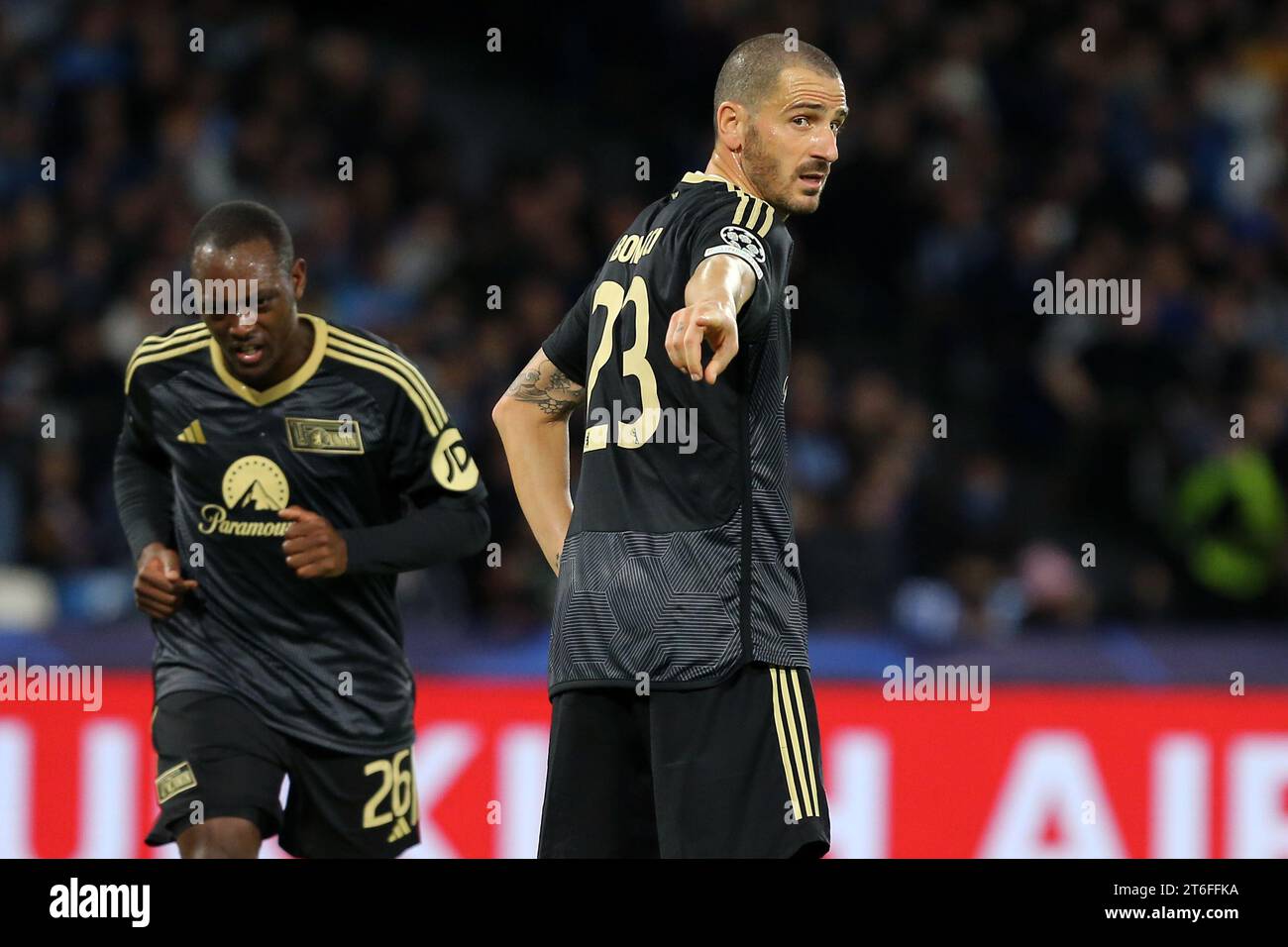 Leonardo Bonucci vom FC Union Berlin Gesten während der UEFA Champions ...