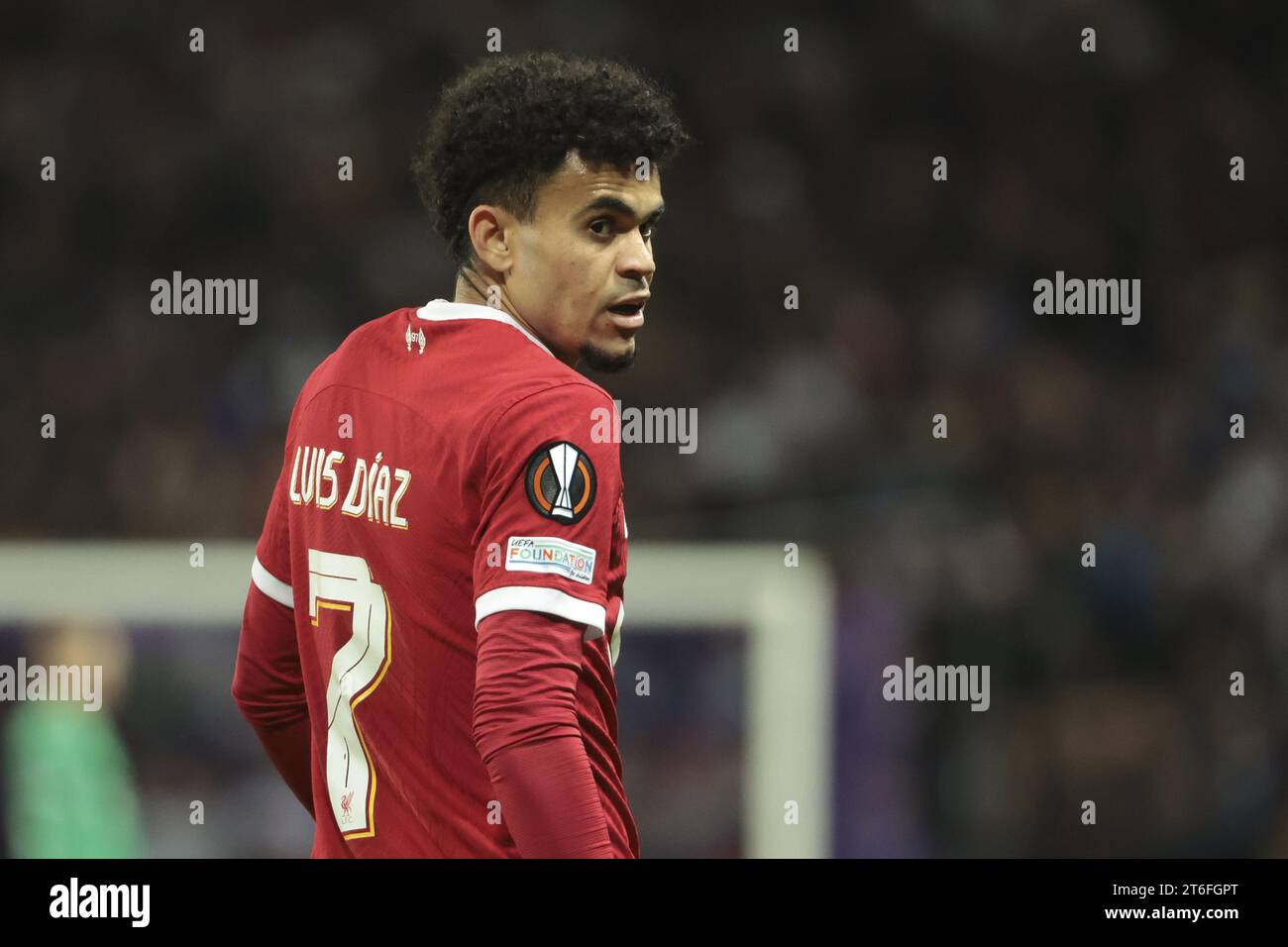 Luis Diaz von Liverpool während der UEFA Europa League, Gruppe E ...