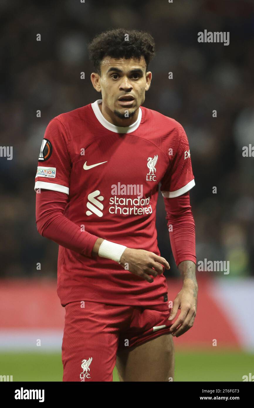 Luis Diaz von Liverpool während der UEFA Europa League, Gruppe E ...