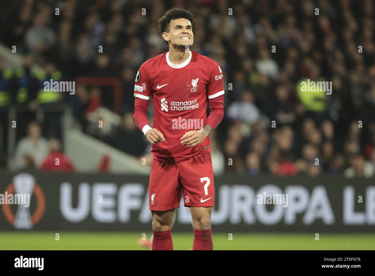 Luis Diaz von Liverpool während der UEFA Europa League, Gruppe E ...