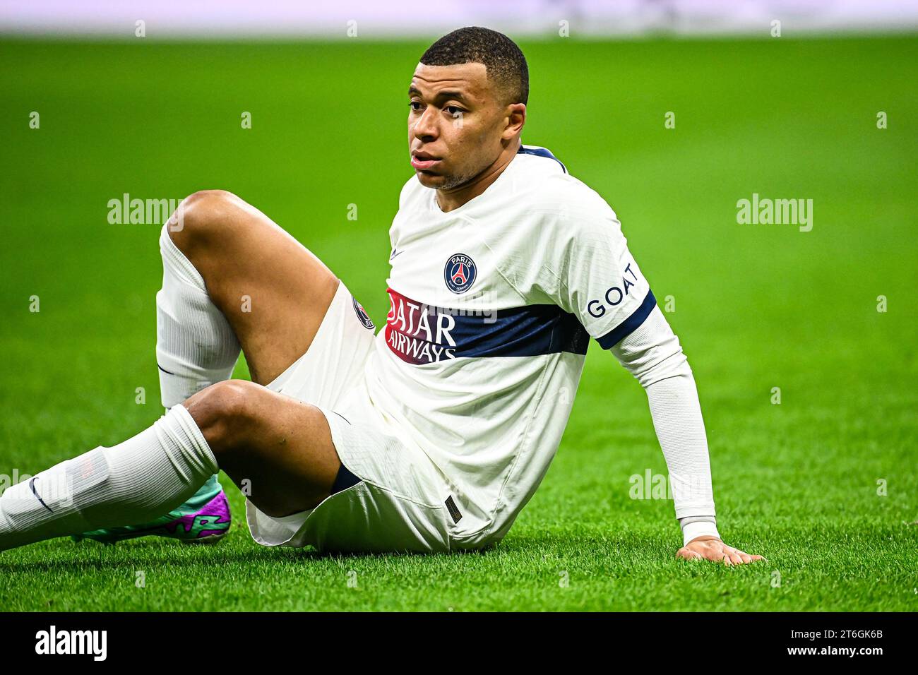 Kylian Mbappé von PSG Paris Saint-Germain FC spielt beim UEFA Champions ...