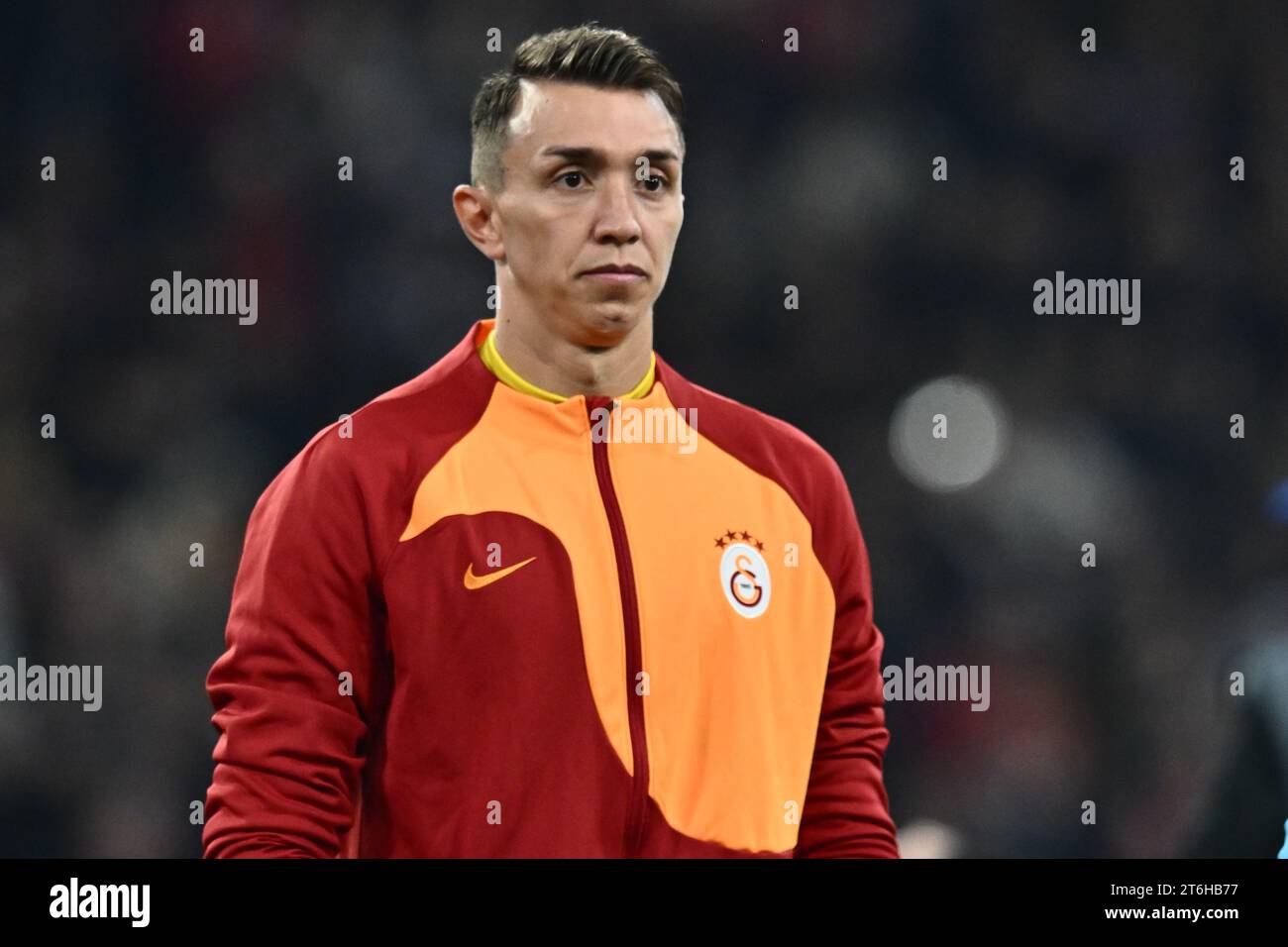 MÜNCHEN: Fernando Muslera aus Galatasaray sieht beim UEFA Champions ...
