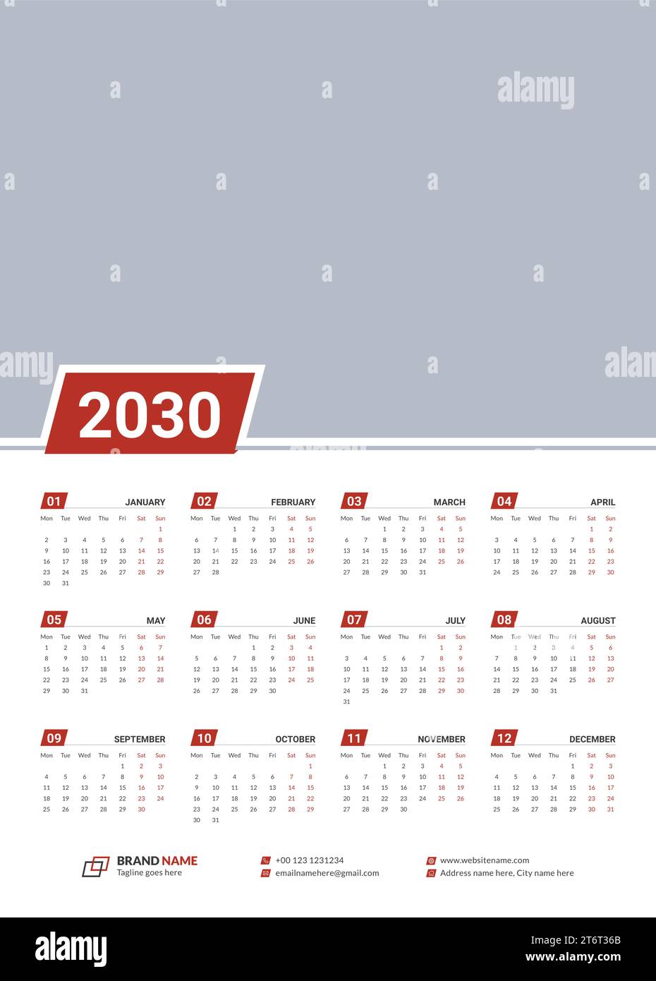 2024 kalender Stock-Vektorgrafiken kaufen - Alamy