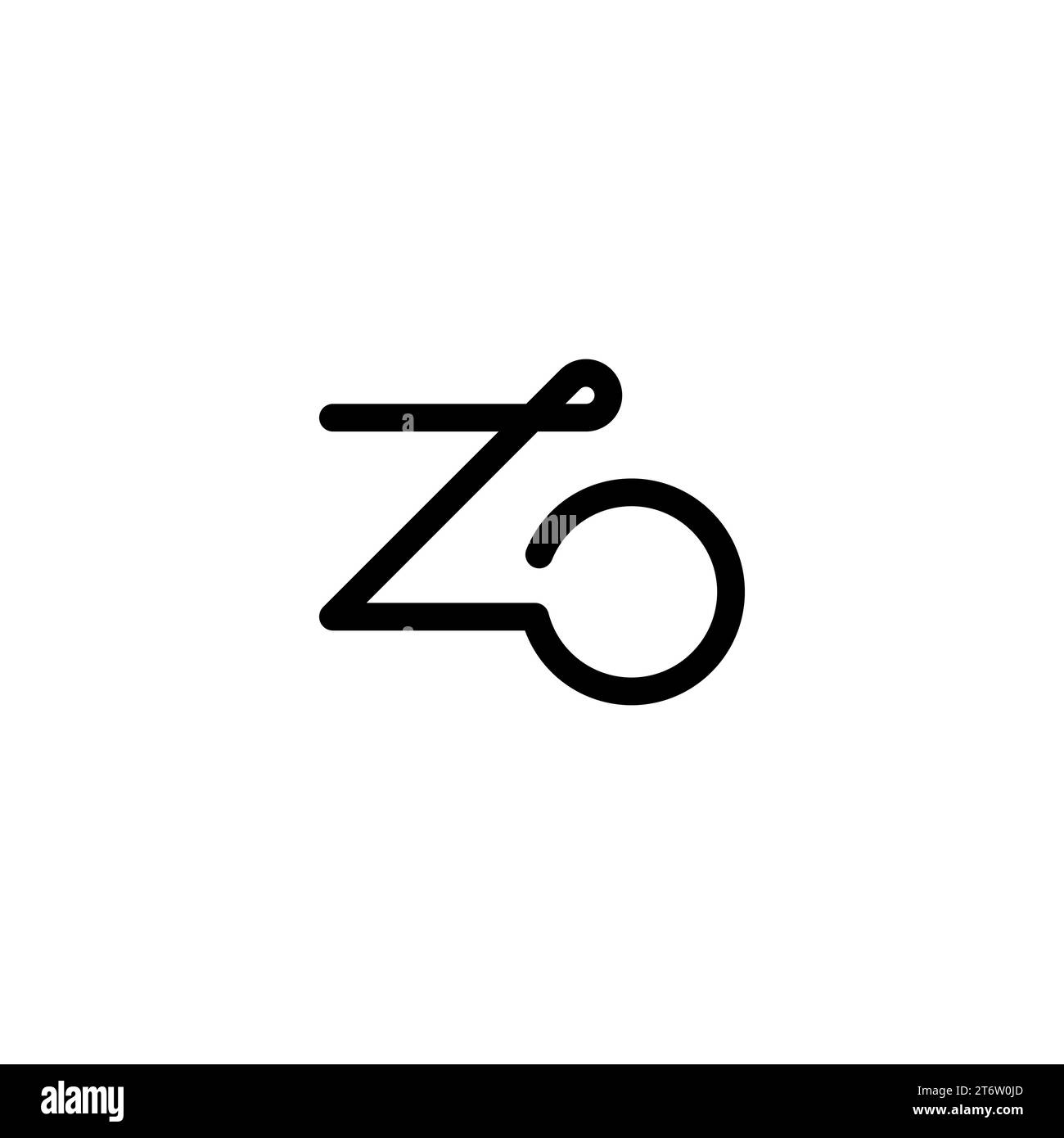 ZO-Logo, ZO-Monogramm, Initial ZO-Logo, Letter ZO-Logo, Icon, Vektor ...