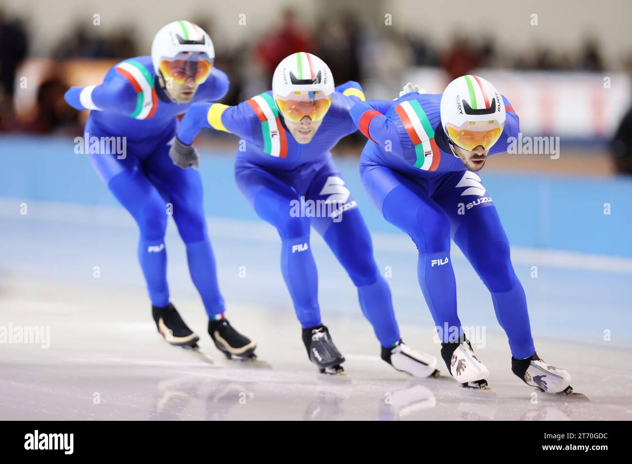 Italien Team Group (ITA), 11. NOVEMBER 2023 - Speed Skating : ISU Speed ...