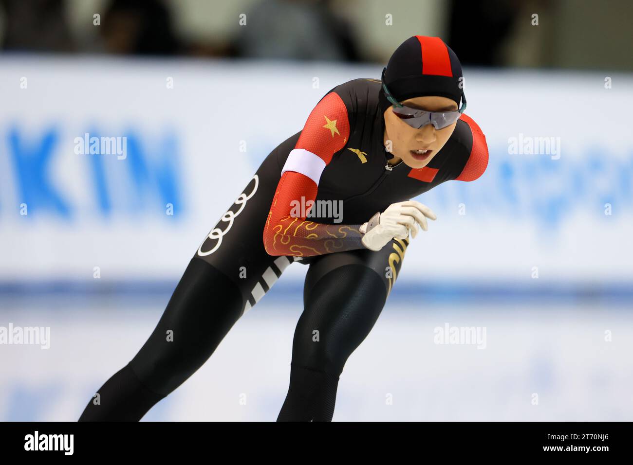 Jin Wenjing (CHN), 12. NOVEMBER 2023: ISU Speed Skating World Cup 2023/ ...