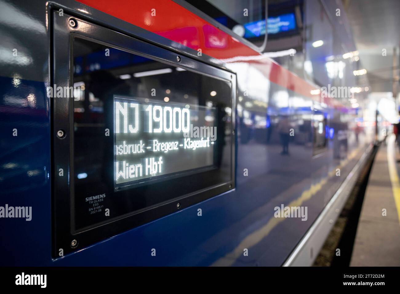 Wien, Österreich. 13. November 2023. Präsentation und Premierenfahrt ...