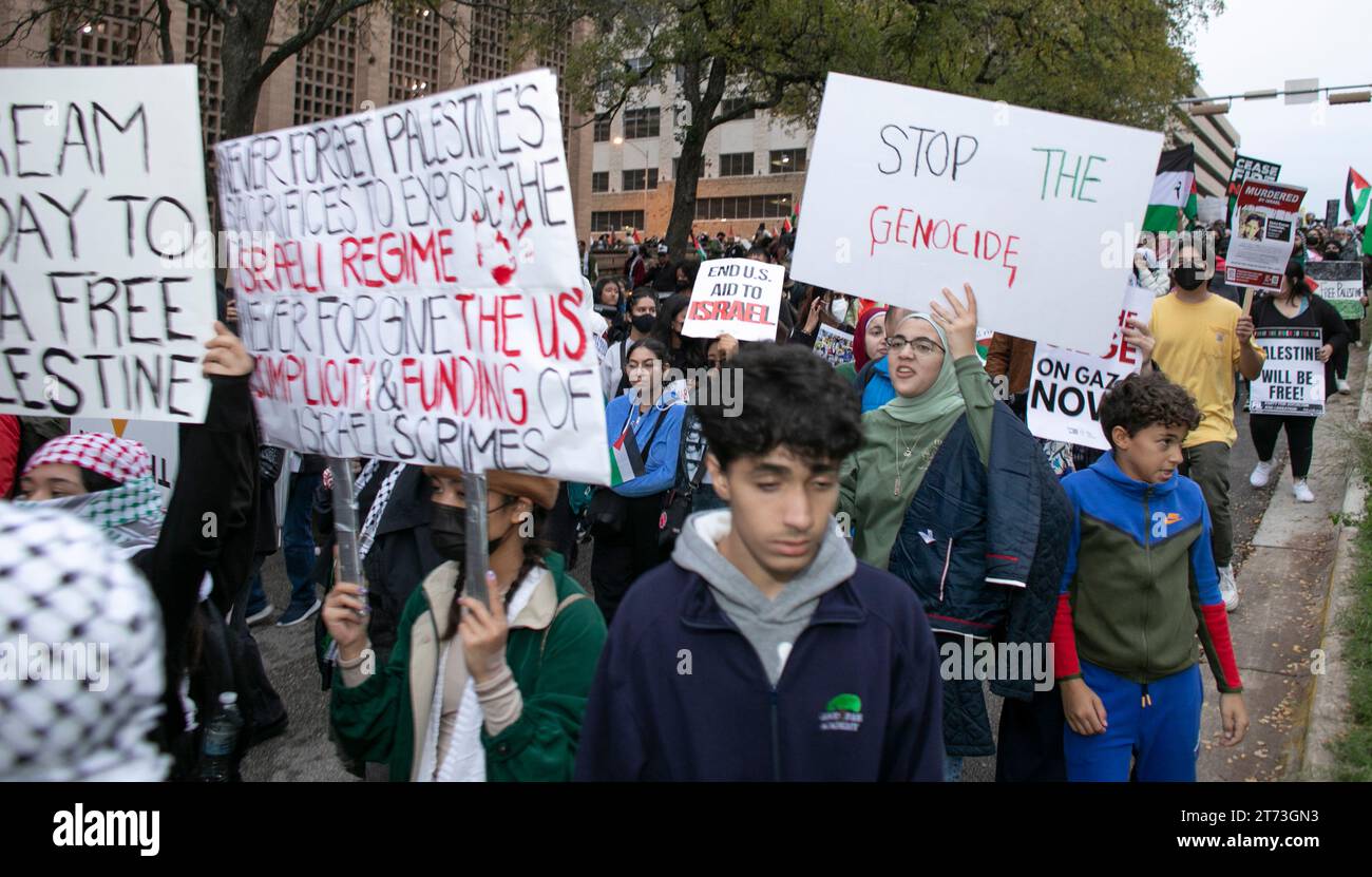 Austin, Texas, USA, 12. November 2023: Schätzungsweise 7.000 ...