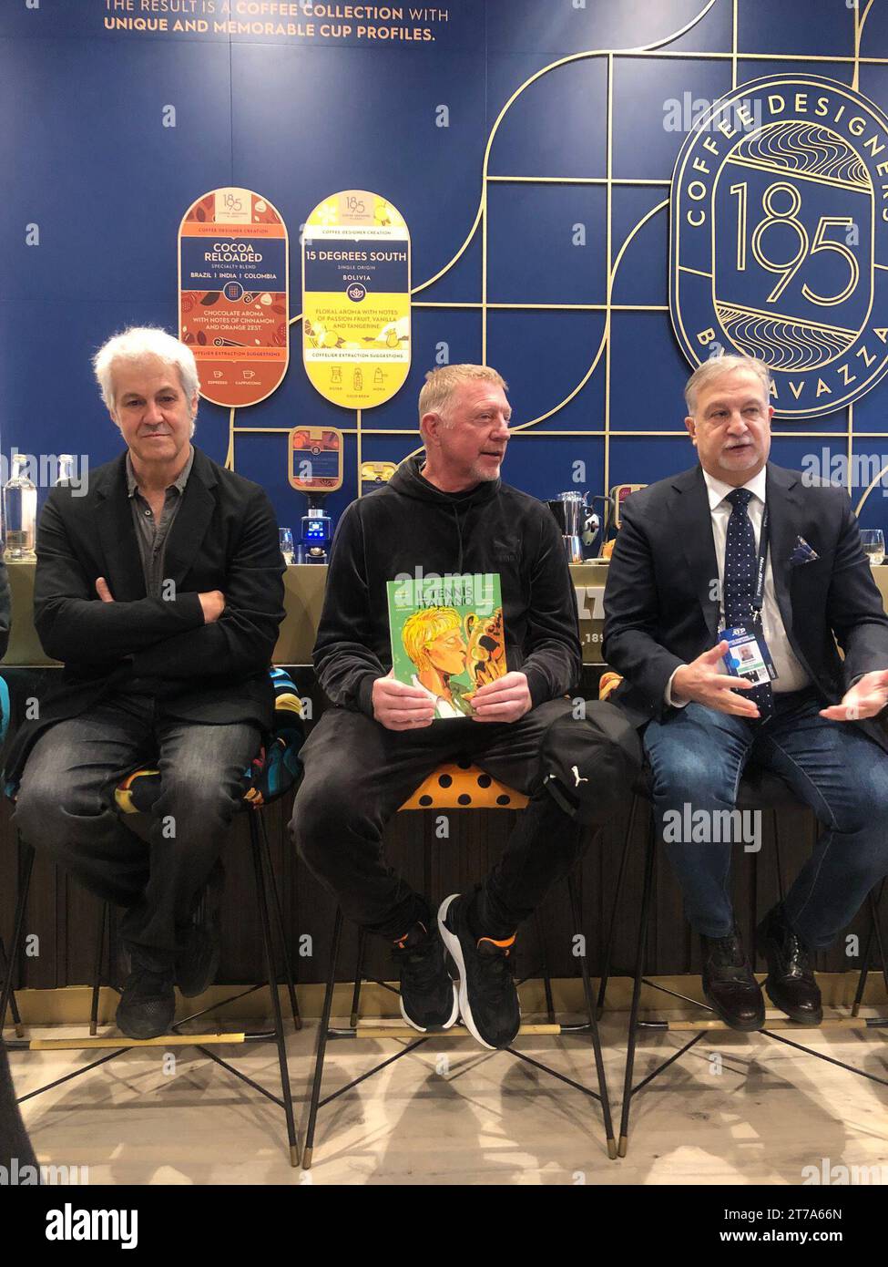 Turin - Tennis, Nitto ATP Finals, von links. Domenico Procacci, Boris ...