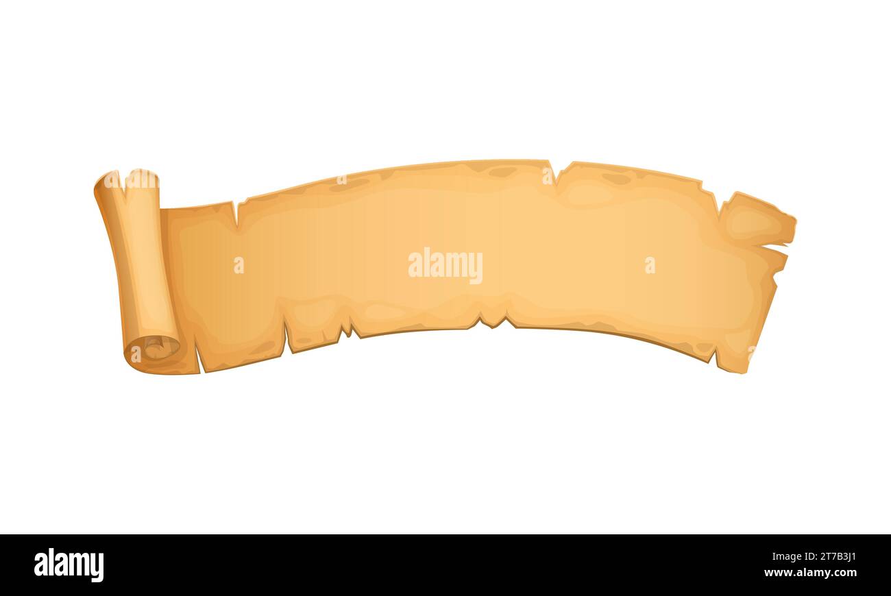 Altes Manuskript, alte Schatzkarte Pergament und Vintage-Papierrolle ...