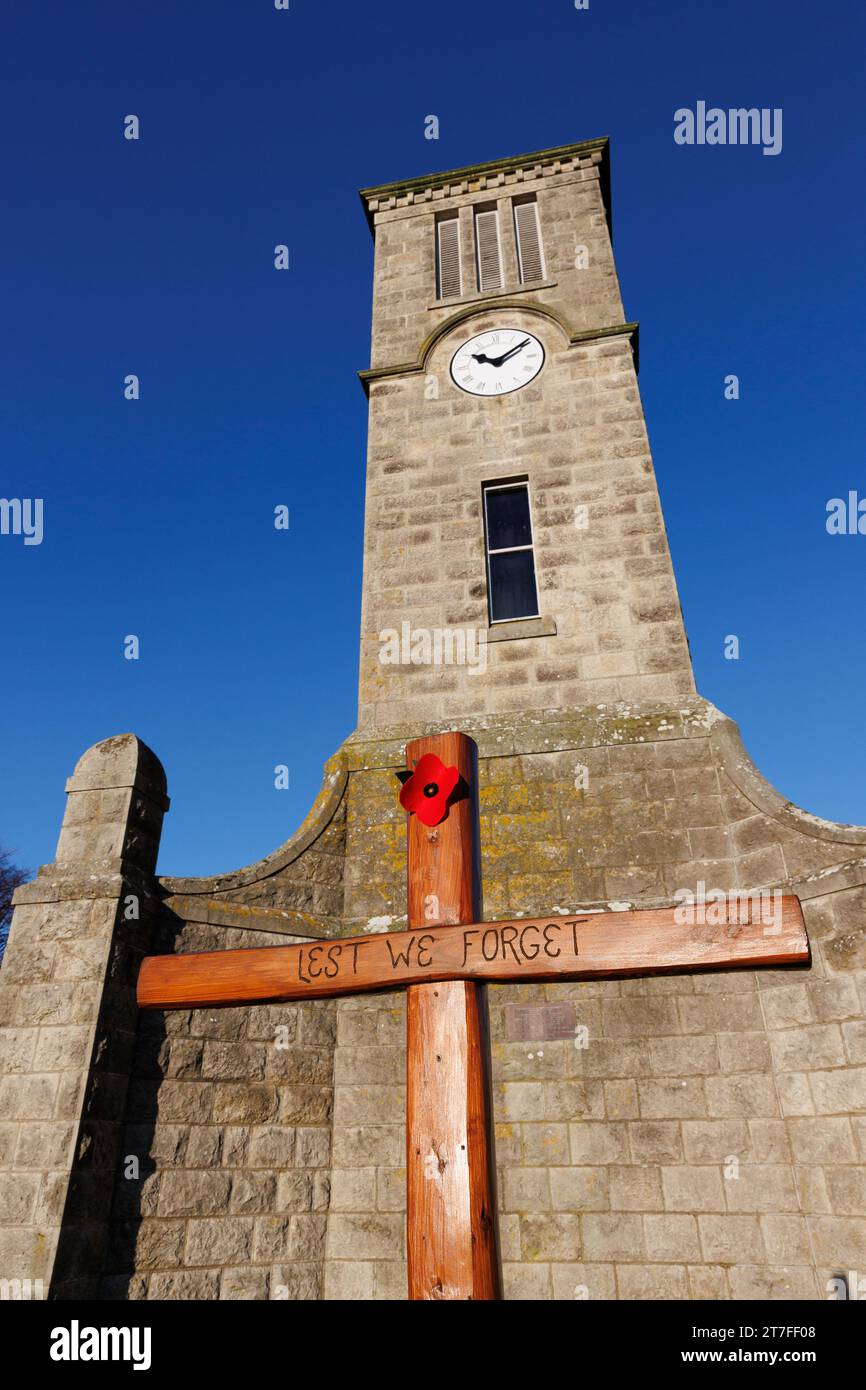 Helmsdale, Sutherland, Schottland. November 2023. Das war Memorial in ...