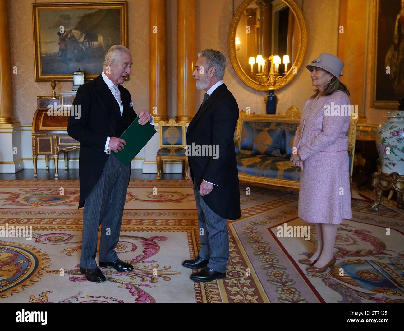 König Karl III. Empfängt Antonio de Aguiar Patriota, den Botschafter ...