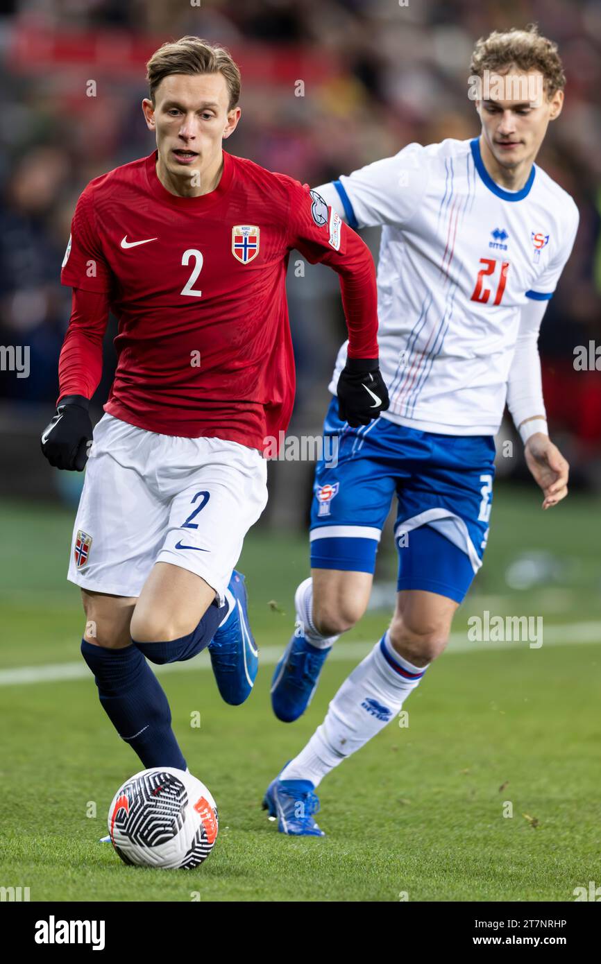 Oslo, Norwegen 16. November 2023 Marcus Holmgren Pedersen aus Norwegen ...