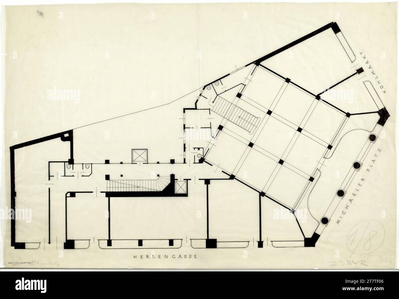 Adolf Loos (Entwerfer in) Haus am Michaelerplatz (Goldman & Salatz ...