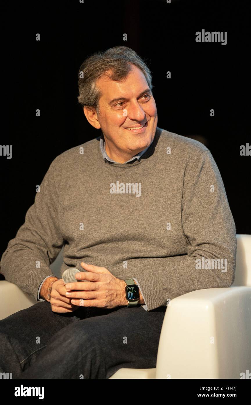 Cuneo, Italien. November 2023. Mario Calabresi, Schriftsteller ...