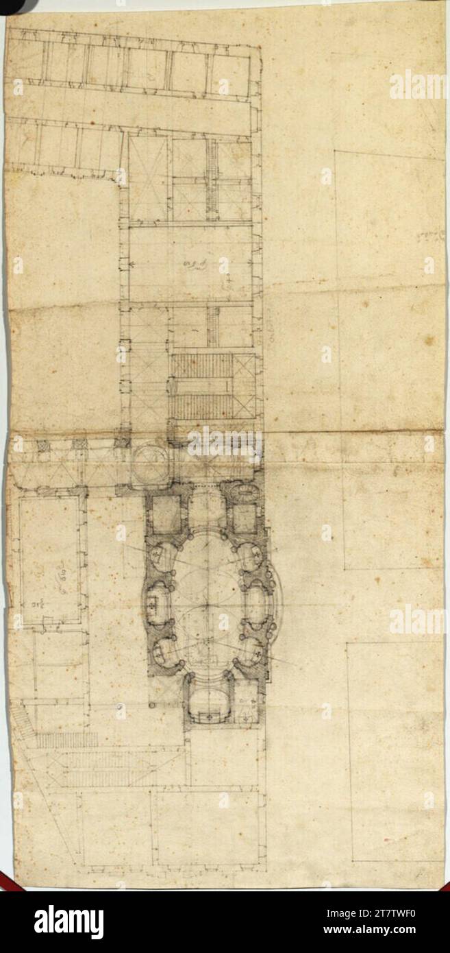 Francesco Borromini (Zeichner in) Rom, Collegio di Propaganda Fide ...