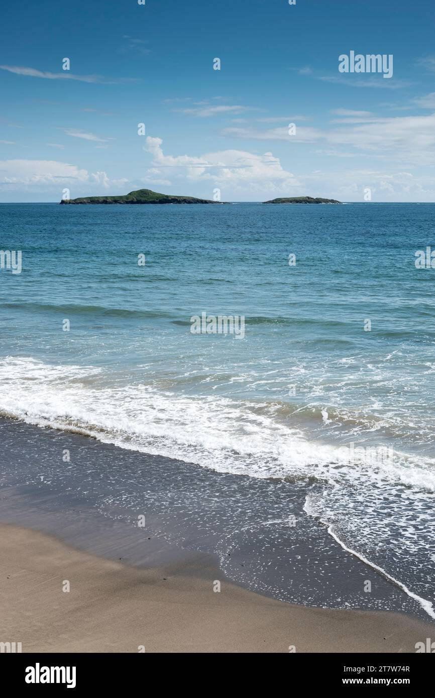 Aberdaron Beach in Gwynedd auf der Lleyn Peninsula Nordwales mit den ...