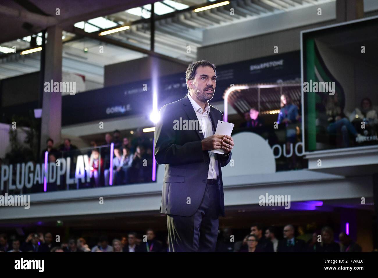 Paris, Frankreich. November 2023. Damien Lucas, CEO von Scaleway ...