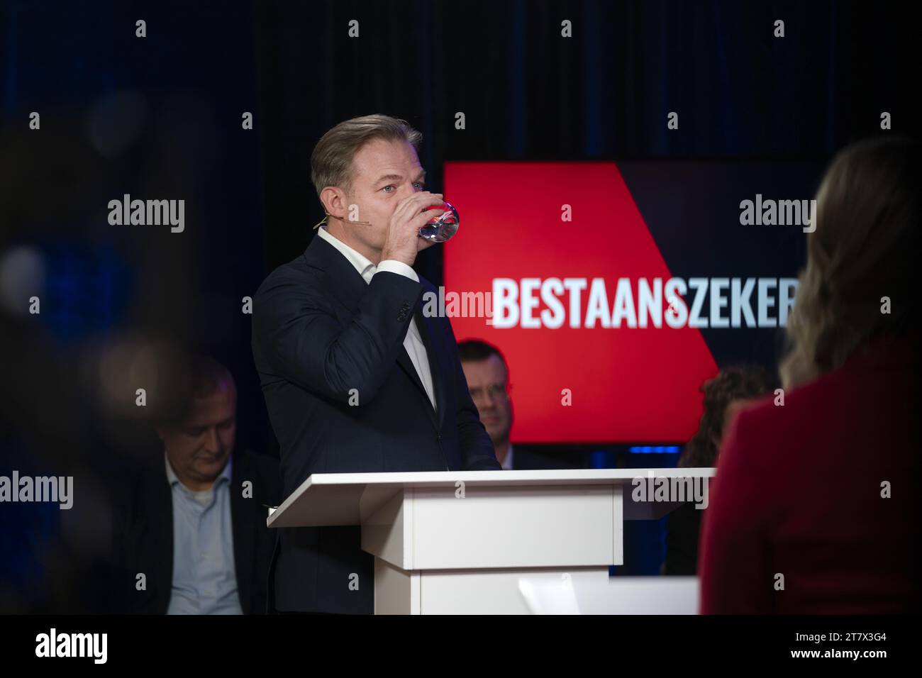 AMERSFOORT - Parteivorsitzender Pieter Omtzigt im Rahmen einer Debatte ...