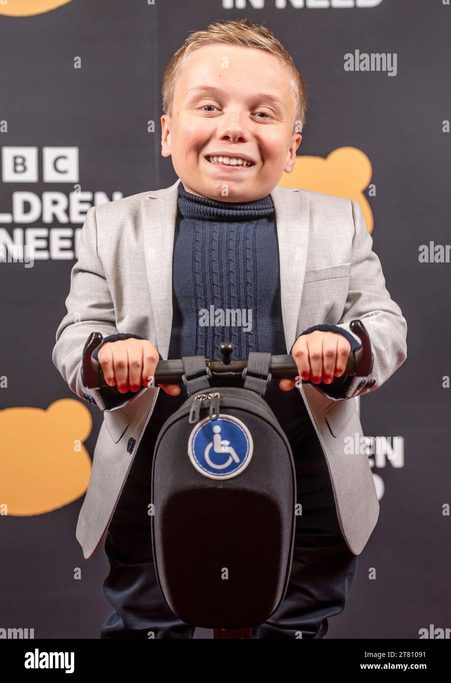 Lenny Rush vom BBC Children in Need Telethon in den BBC Studios in ...